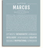 Marcus | Name Art Print – Name Stories