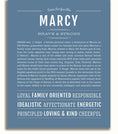 Marcy | Name Art Print – Name Stories
