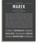 Marek Personalized Name Meaning Art Prints – Name Stories