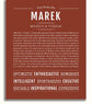 Marek | Name Art Print – Name Stories