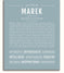 Marek | Name Art Print – Name Stories