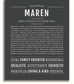 Maren | Name Art Print – Name Stories