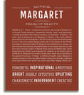 Margaret | Name Art Print – Name Stories