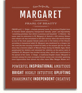 Margaret | Name Art Print – Name Stories