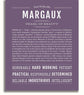 Margaux Personalized Name Meaning Art Prints – Name Stories
