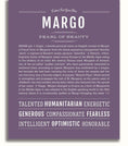 Margo | Name Art Print – Name Stories