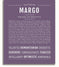 Margo | Name Art Print – Name Stories