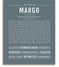Margo Personalized Name Meaning Art Prints – Name Stories