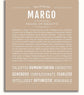 Margo | Name Art Print – Name Stories