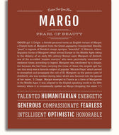 Margo | Name Art Print – Name Stories