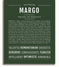 Margo Personalized Name Meaning Art Prints – Name Stories
