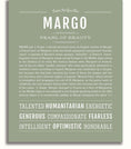Margo | Name Art Print – Name Stories