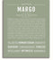 Margo | Name Art Print – Name Stories