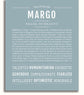 Margo Personalized Name Meaning Art Prints – Name Stories