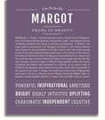 Margot | Name Art Print – Name Stories