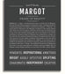 Margot Personalized Name Meaning Art Prints – Name Stories
