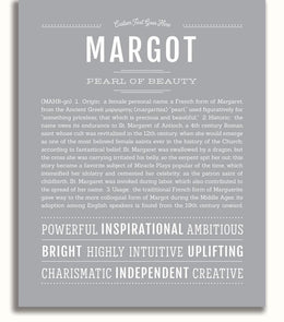 Margot | Name Art Print – Name Stories