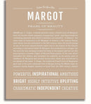 Margot | Name Art Print – Name Stories