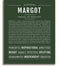 Margot Personalized Name Meaning Art Prints – Name Stories