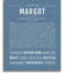 Margot Personalized Name Meaning Art Prints – Name Stories