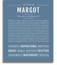 Margot Personalized Name Meaning Art Prints – Name Stories