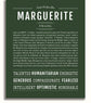 Marguerite Personalized Name Meaning Art Prints – Name Stories