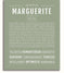 Marguerite Personalized Name Meaning Art Prints – Name Stories