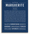 Marguerite Personalized Name Meaning Art Prints – Name Stories
