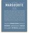 Marguerite Personalized Name Meaning Art Prints – Name Stories