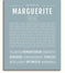 Marguerite Personalized Name Meaning Art Prints – Name Stories