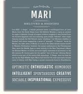 Mari | Name Art Print – Name Stories