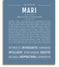 Mari | Name Art Print – Name Stories