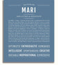 Mari | Name Art Print – Name Stories