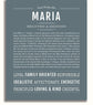 Maria Personalized Name Meaning Art Prints – Name Stories