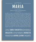 Maria | Name Art Print – Name Stories