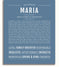 Maria Personalized Name Meaning Art Prints – Name Stories