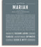 Mariah Personalized Name Meaning Art Prints – Name Stories