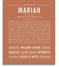 Mariah | Name Art Print – Name Stories