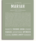 Mariah | Name Art Print – Name Stories
