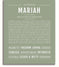 Mariah Personalized Name Meaning Art Prints – Name Stories