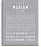 Mariam Personalized Name Meaning Art Prints – Name Stories
