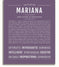 Mariana | Name Art Print – Name Stories