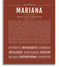 Mariana | Name Art Print – Name Stories