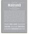 Mariano Personalized Name Meaning Art Prints – Name Stories