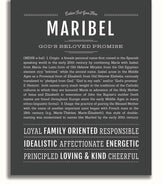 Maribel | Name Art Print – Name Stories