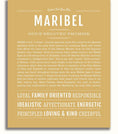 Maribel | Name Art Print – Name Stories
