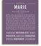 Marie | Name Art Print – Name Stories