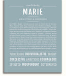 Marie | Name Art Print – Name Stories