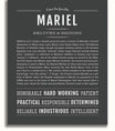 Mariel | Name Art Print – Name Stories