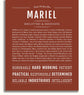 Mariel Personalized Name Meaning Art Prints – Name Stories